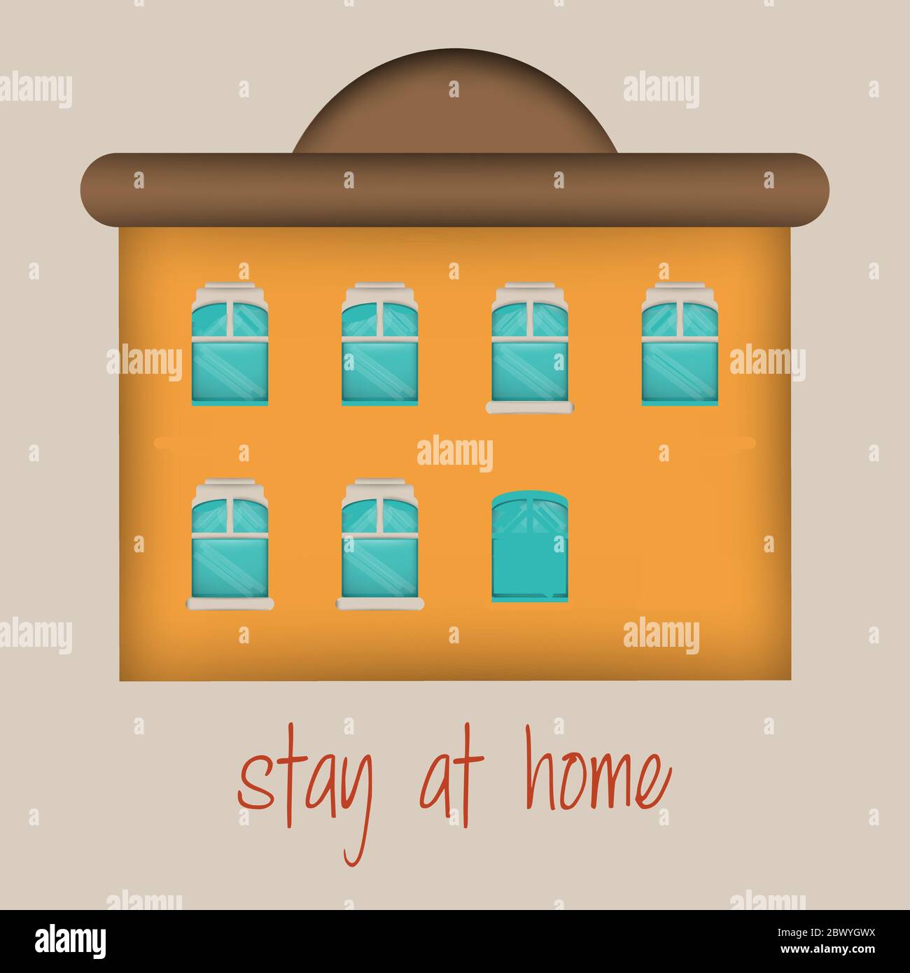 Stay at home poster Stock Vector Image & Art - Alamy