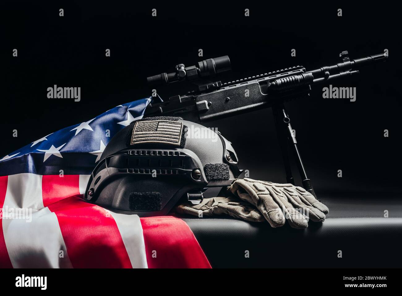 Rifle helmet hi-res stock photography and images - Alamy