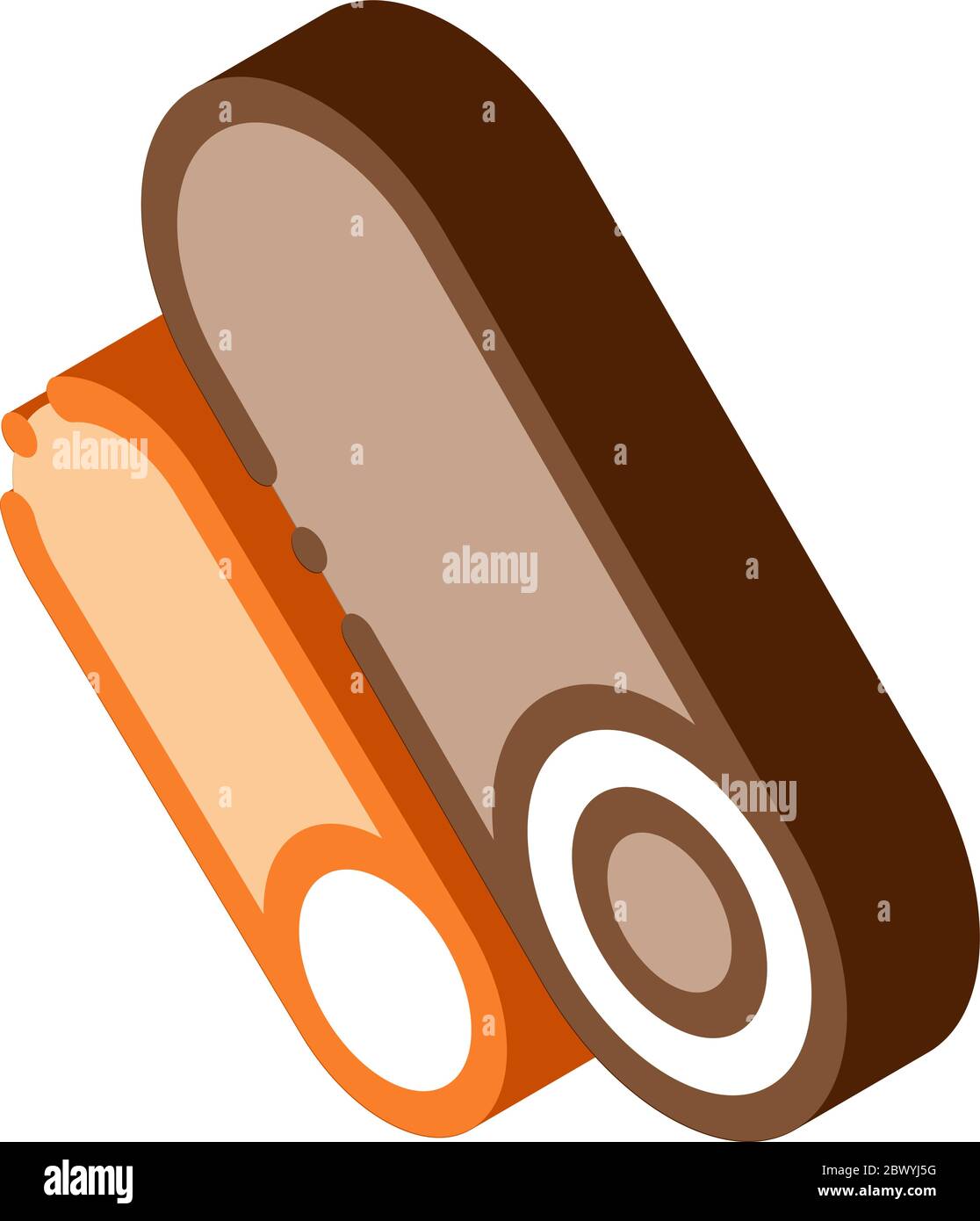 Circular Pipes Metallurgical isometric icon vector illustration Stock ...