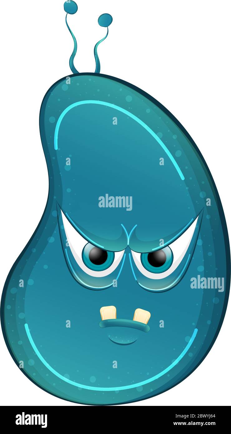 Angry virus cartoon Stock Vector Image & Art - Alamy