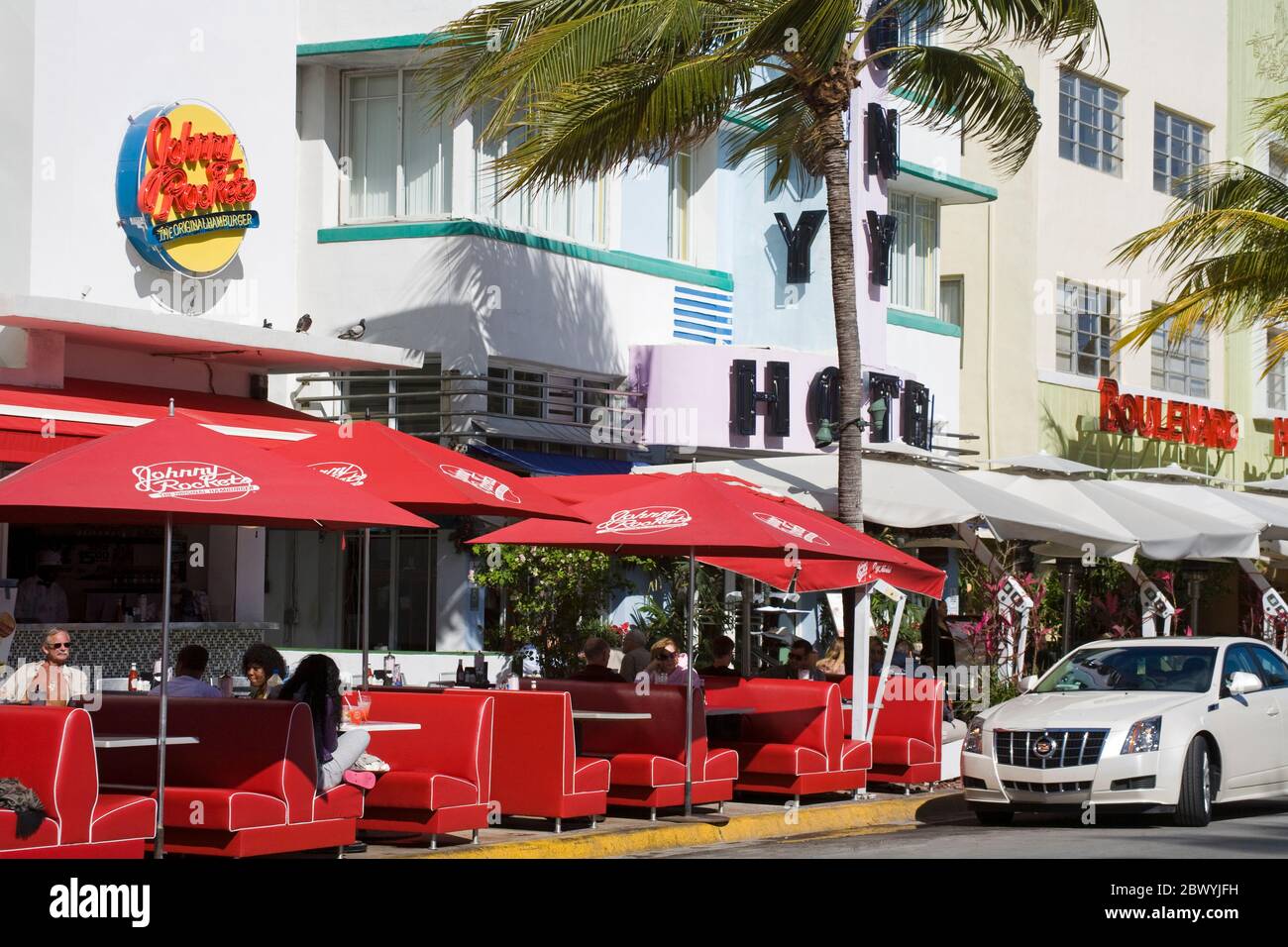 Johnny Rockets restaurant in South Beach, City of Miami Beach, Florida ...