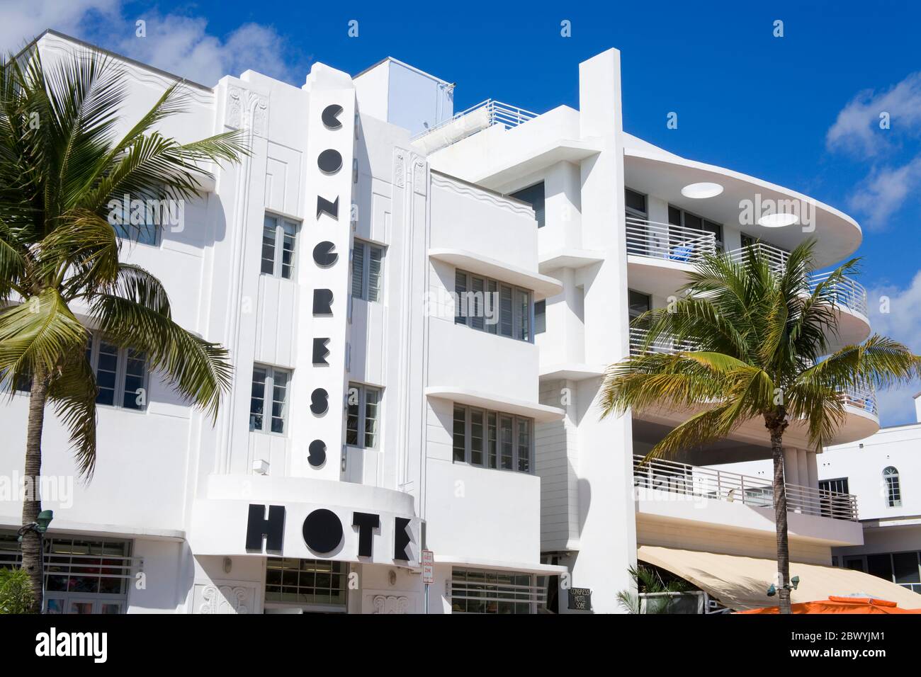 Congress Hotel on Ocean Drive, South Beach, City of Miami Beach ...