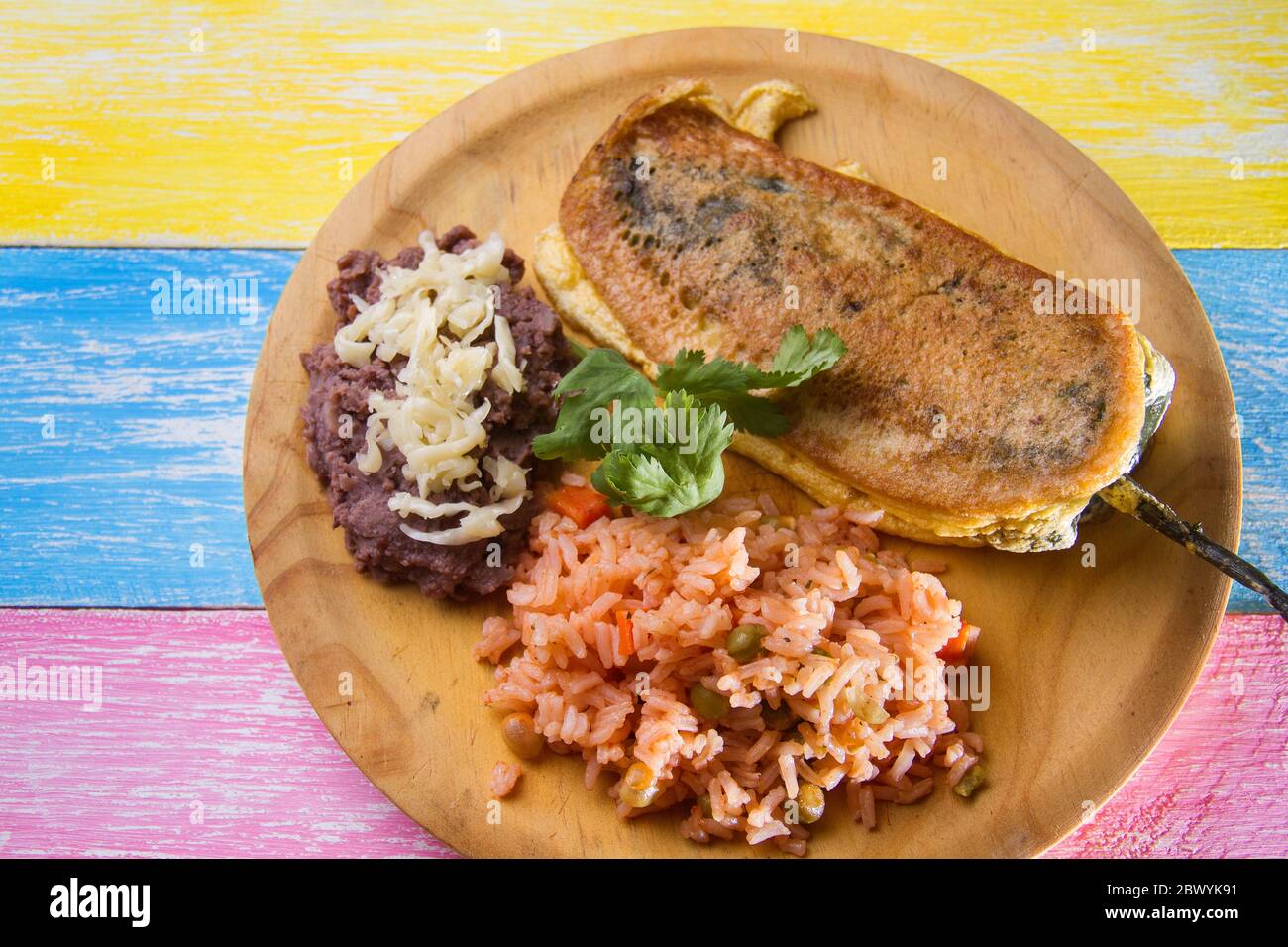 Authentic mexican chiles rellenos Stock Photo - Alamy