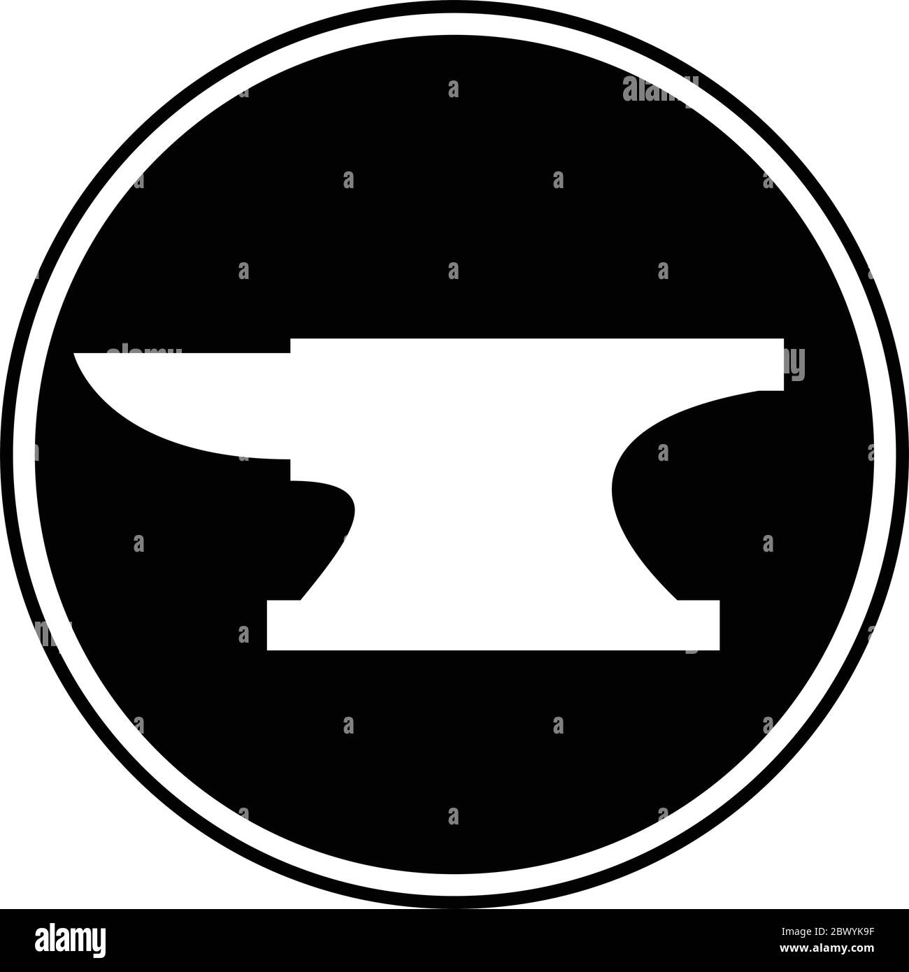 Anvil Symbol - A cartoon illustration of an Anvil Symbol Stock Vector ...