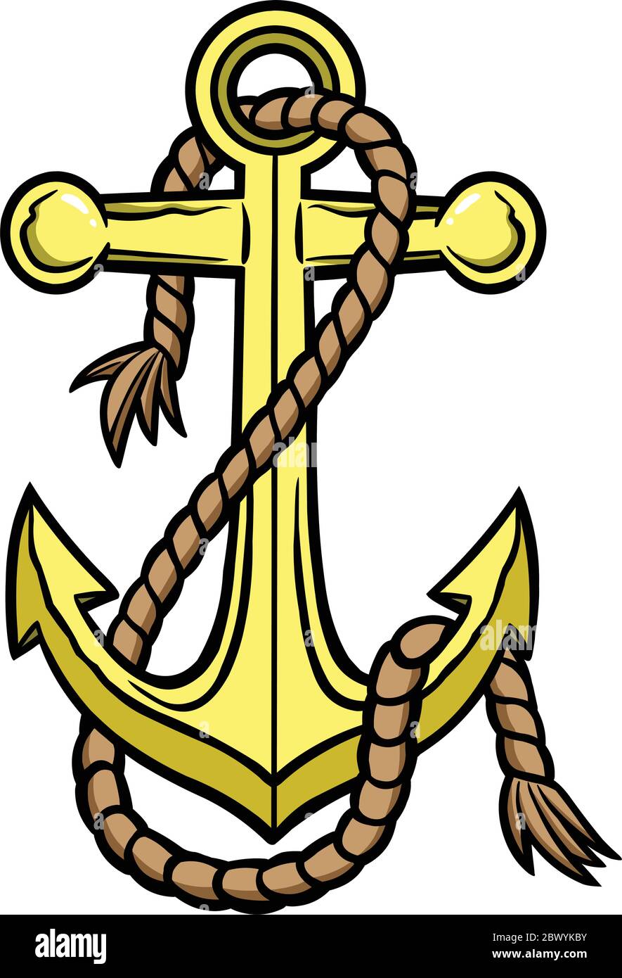 Anchor- An Illustration of an Anchor Stock Vector Image & Art - Alamy