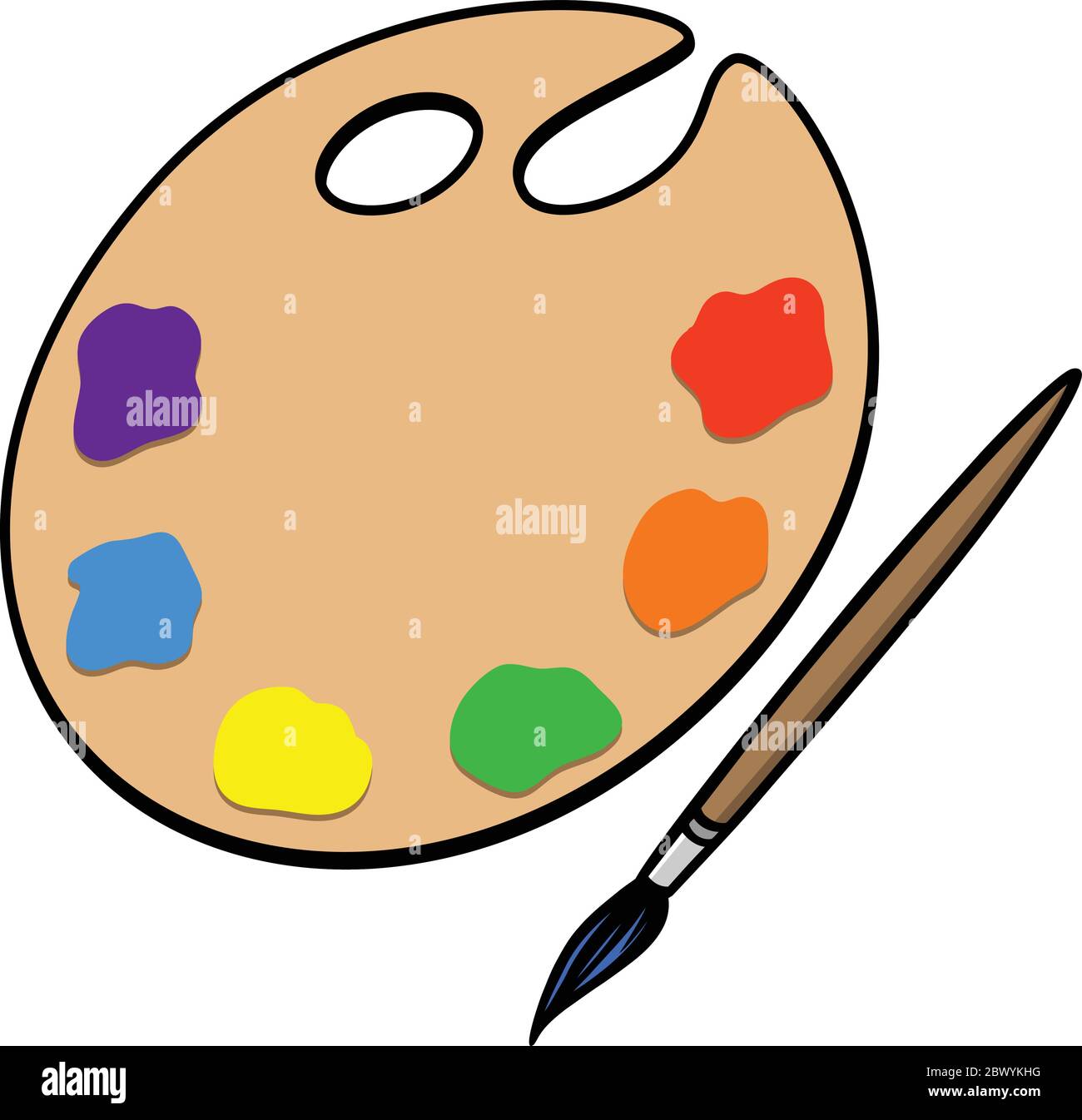 Top 192+ Cartoon paint pallet - Tariquerahman.net