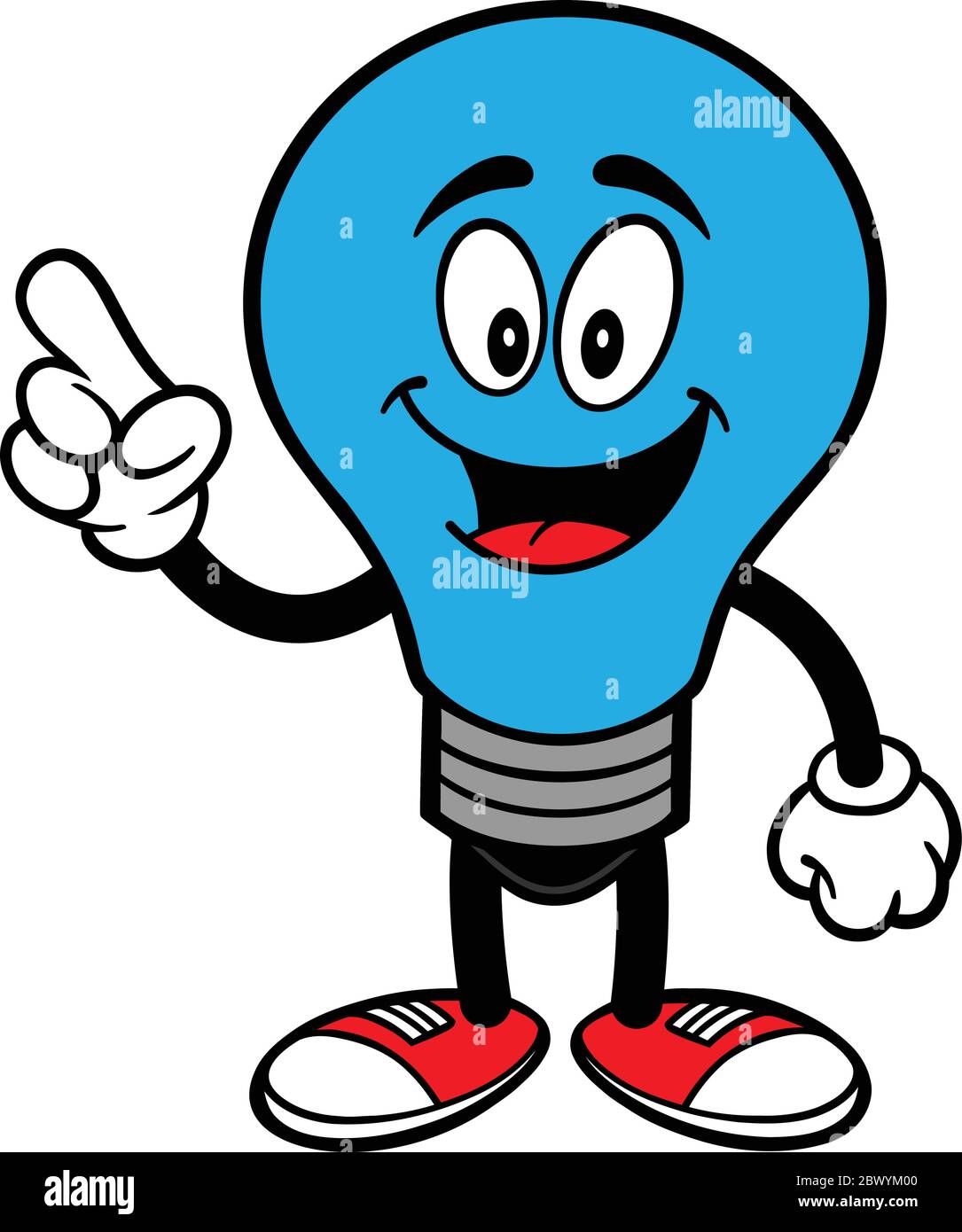Autism Bulb Talking- A Cartoon Illustration of an Autism Bulb Talking ...