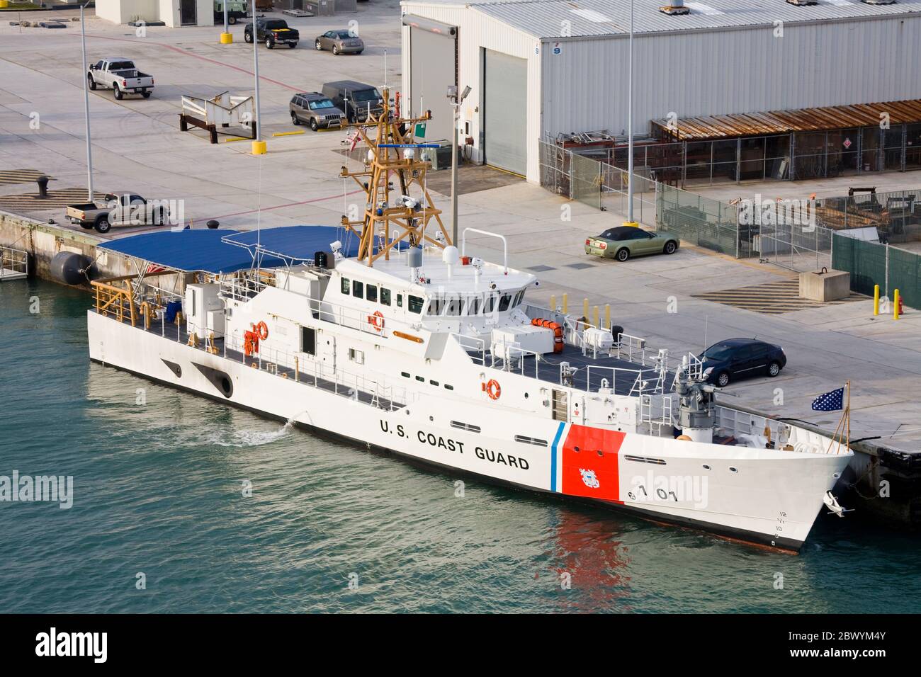 Miami Beach Coastguard Station, Miami Beach, Florida, USA Stock Photo ...