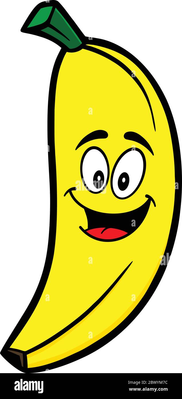 Banana Mascot - A cartoon illustration of a Banana Mascot Stock Vector Image & Art - Alamy