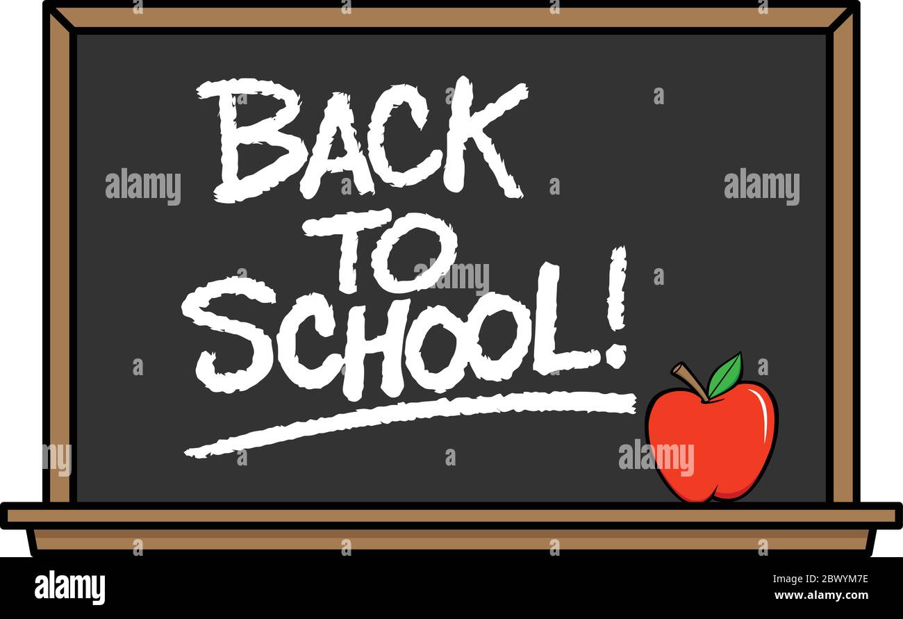 Back to School Blackboard- An Illustration of a Back to School ...