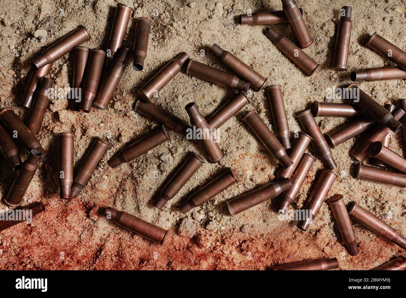 Bullet shells sand hi-res stock photography and images - Alamy