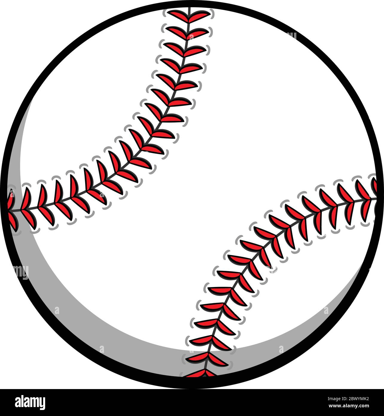 Baseball - A cartoon illustration of a Baseball Stock Vector Image ...