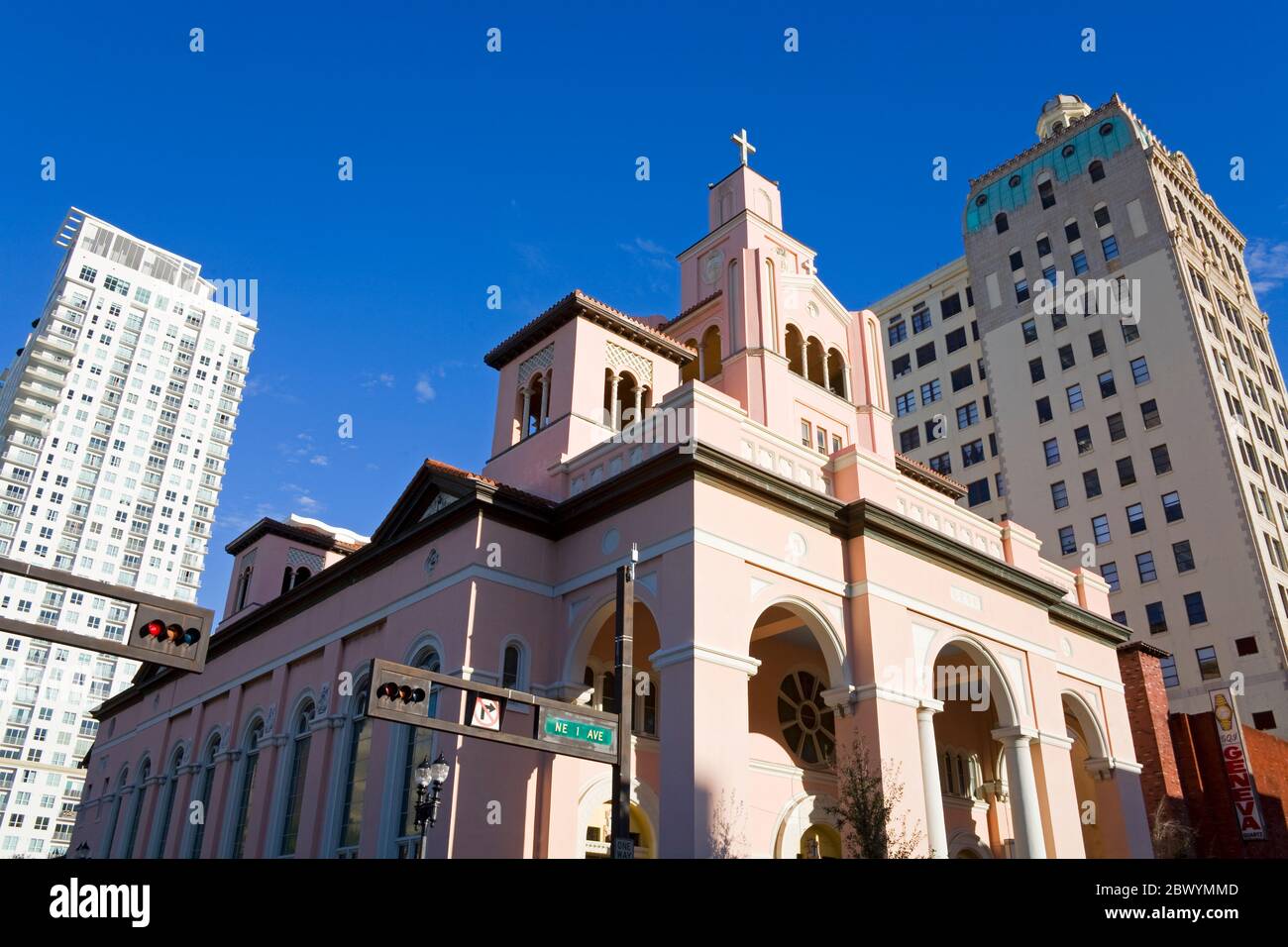 Gesu Catholic Church, Miami, Florida, USA Stock Photo - Alamy