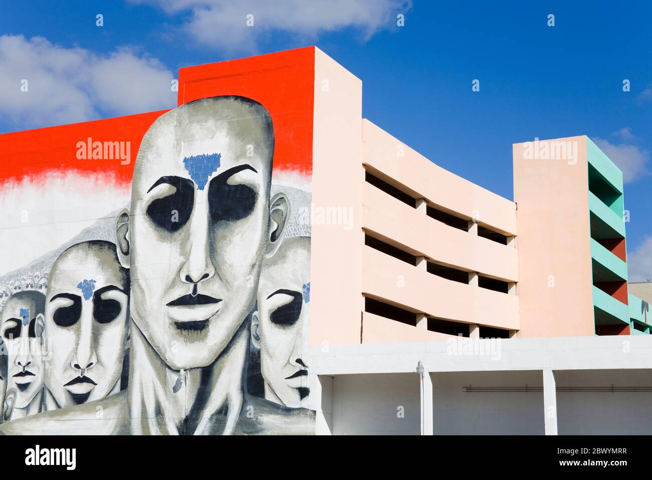 Mural by Subi in downtown Miami, Florida, USA Stock Photo - Alamy
