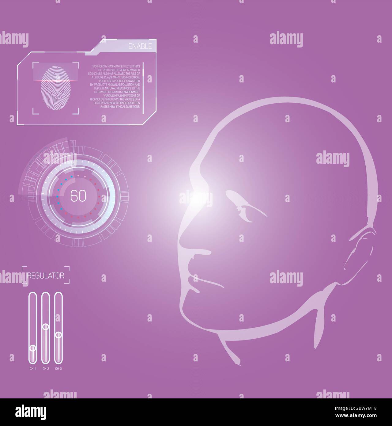 Artificial intelligence,ai,chip,computer,vector,Artificial intelligence ...