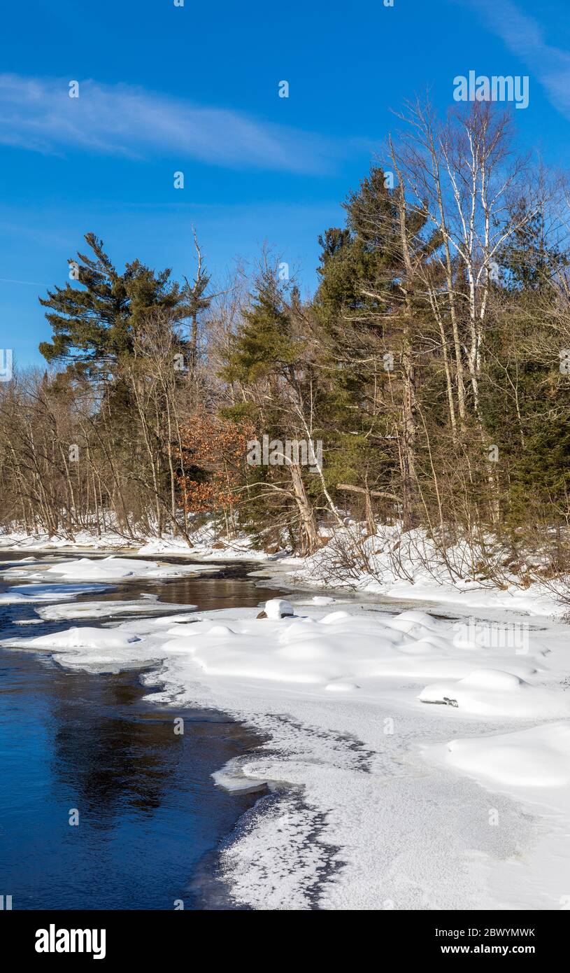 The east fork of the Chippewa River in northern Wisconsin Stock Photo ...