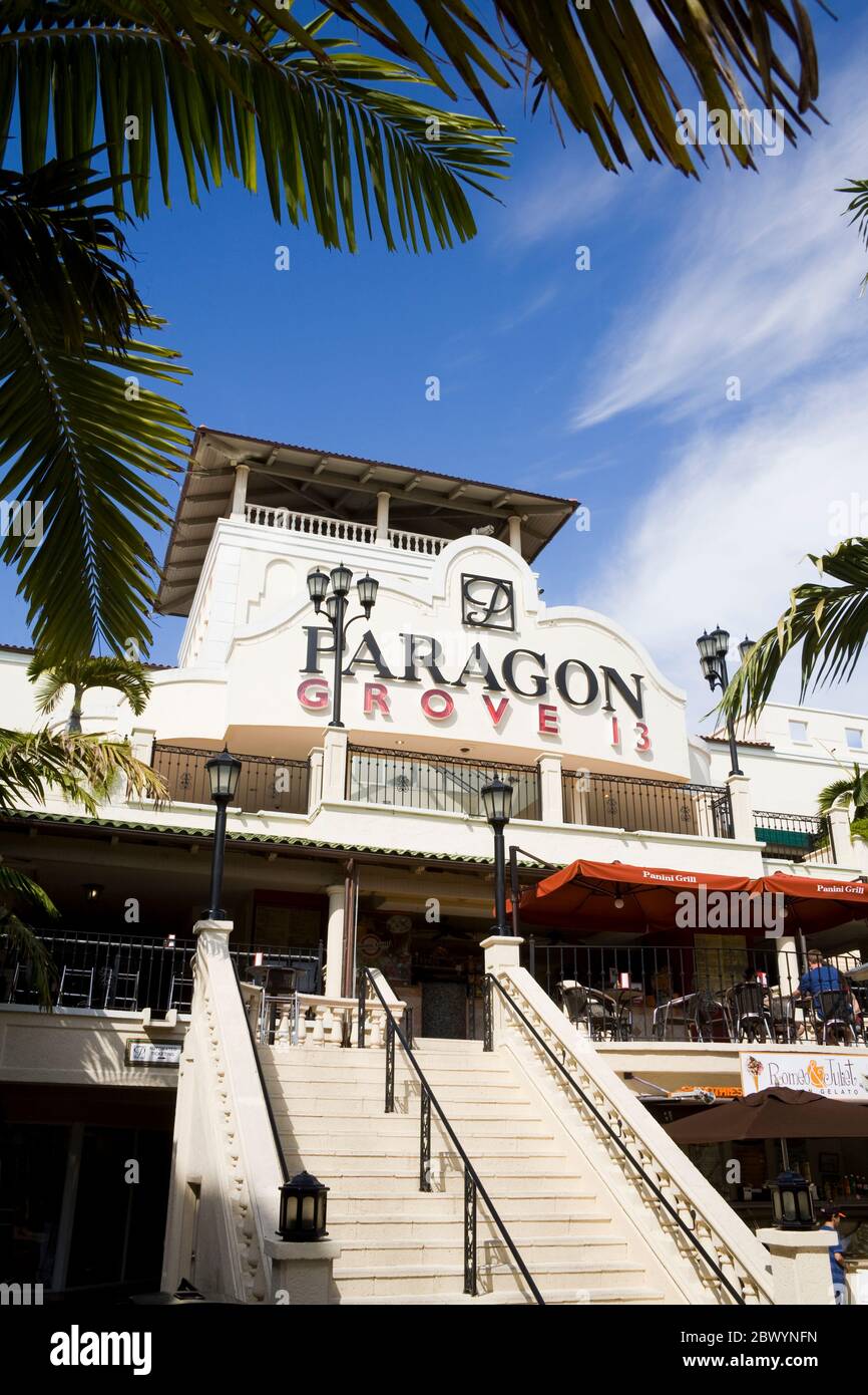 Cocowalk shopping mall in Coconut Grove, Miami, Florida, USA Stock ...