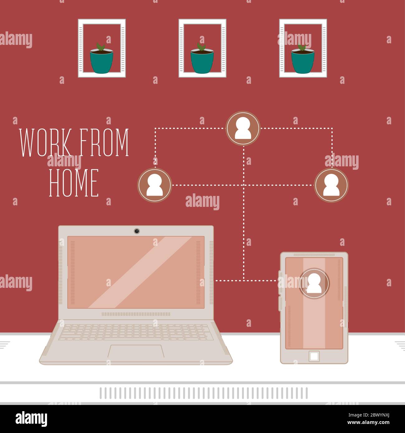Desk poster Stock Vector Images - Alamy