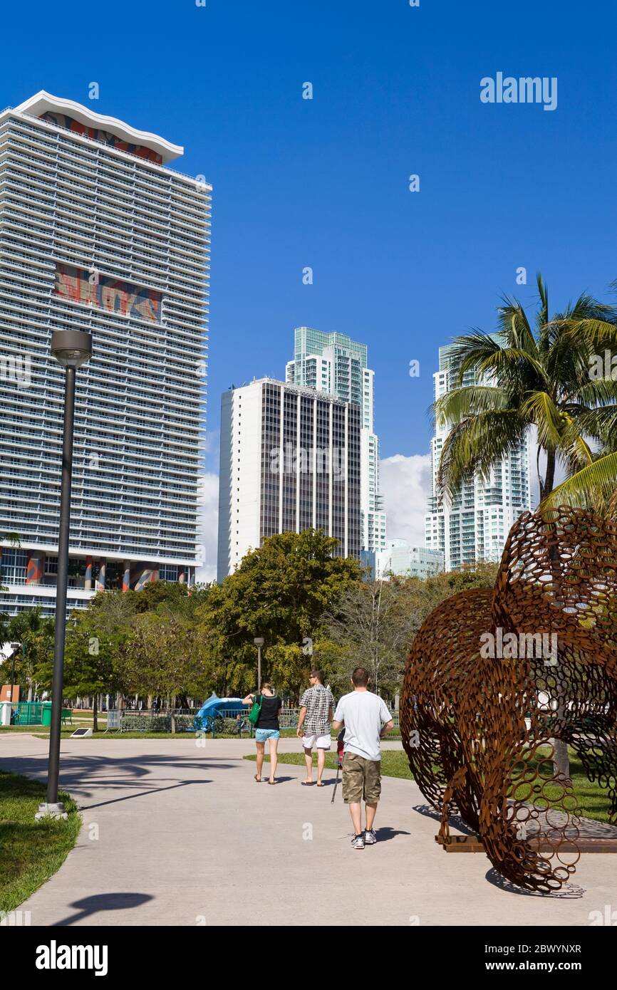 Bayfront Park, Miami, Florida, USA Stock Photo - Alamy