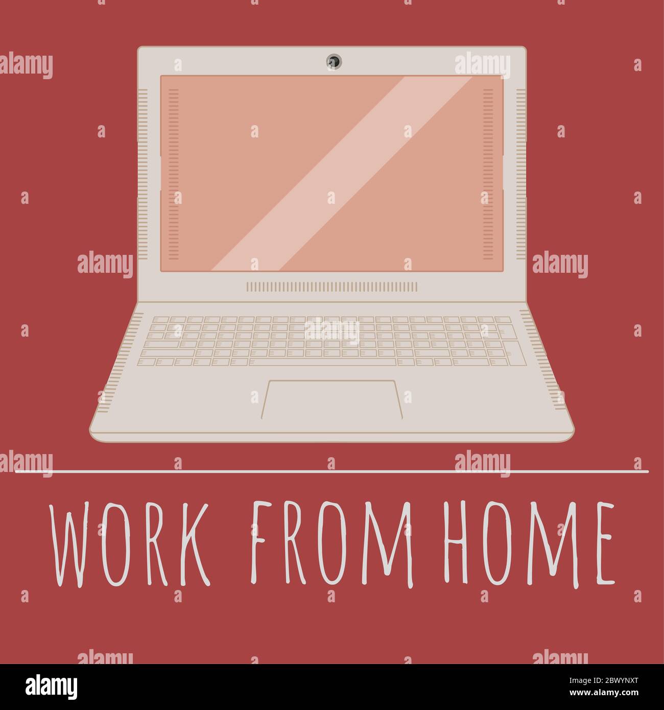 Work from home poster. Home office Stock Vector Image & Art - Alamy