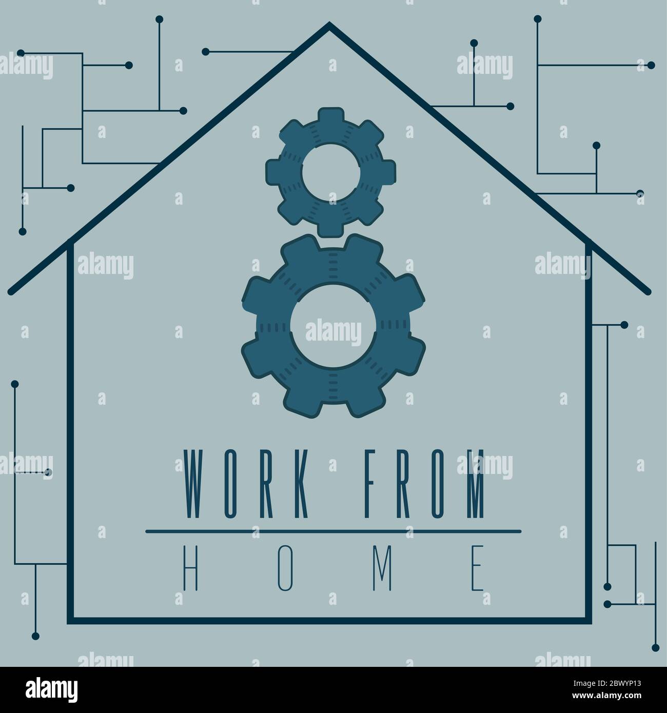 Work from home poster. Home office Stock Vector Image & Art - Alamy