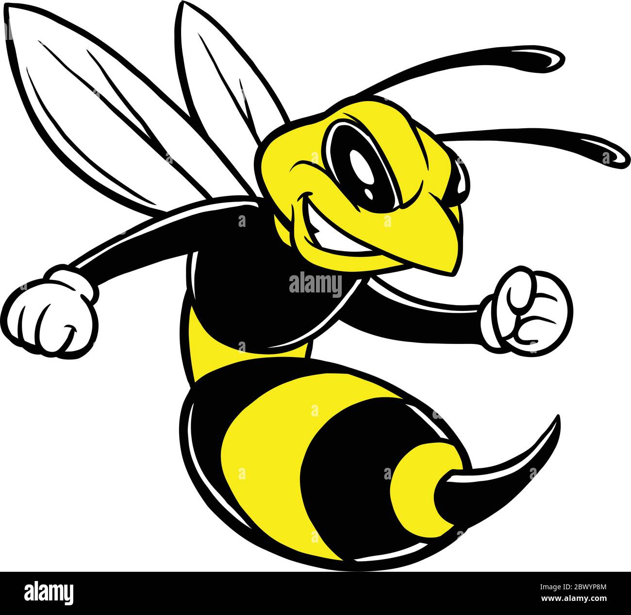Bee Mascot- An Illustration of a Bee Mascot Stock Vector Image & Art - Alamy