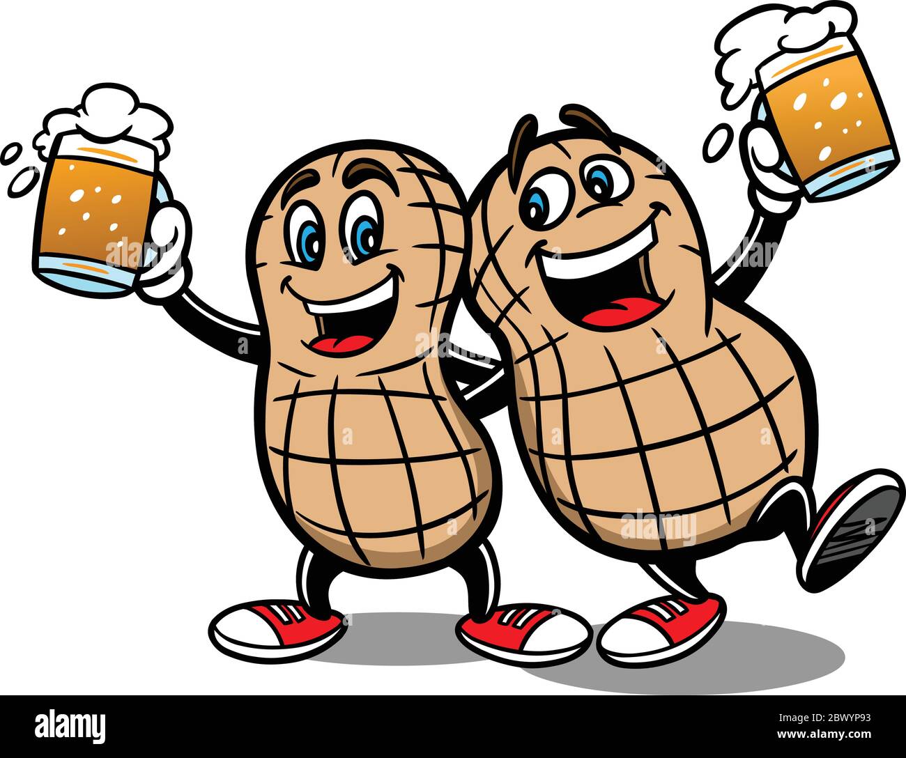 Beer Nuts- A Cartoon Illustration of Beer Nuts Stock Vector Image & Art ...