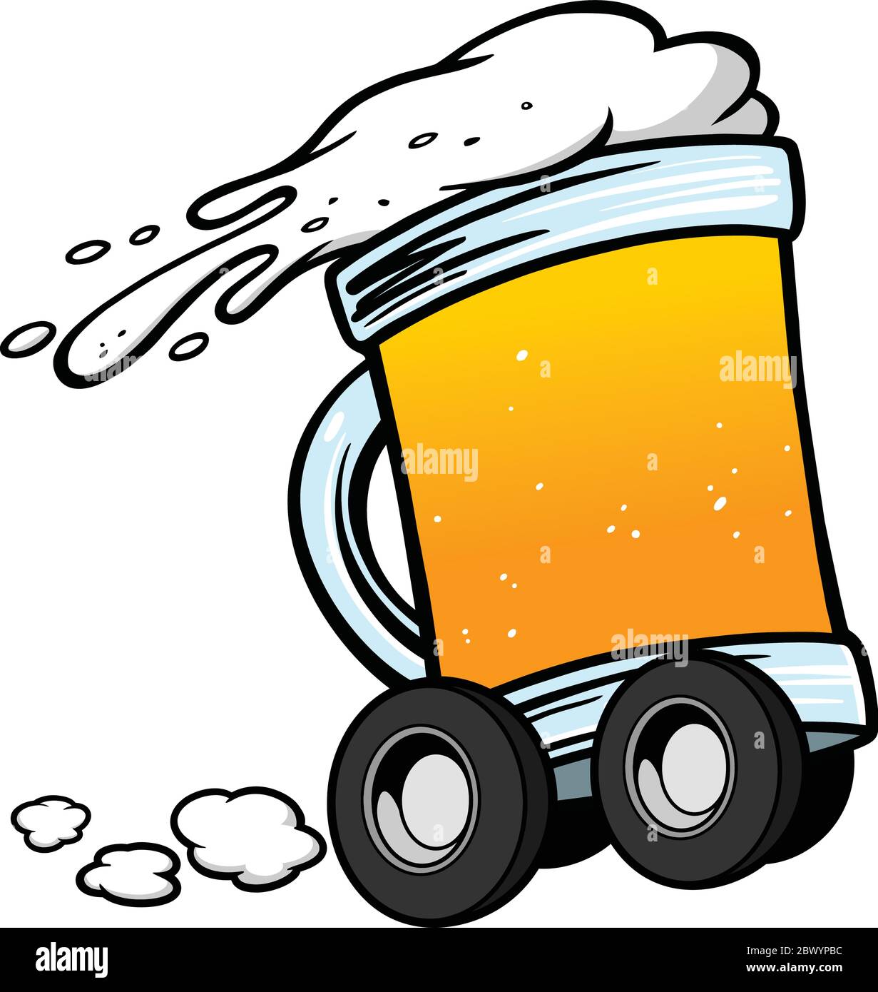 Beer Delivery Service - A cartoon illustration of a Beer Delivery ...