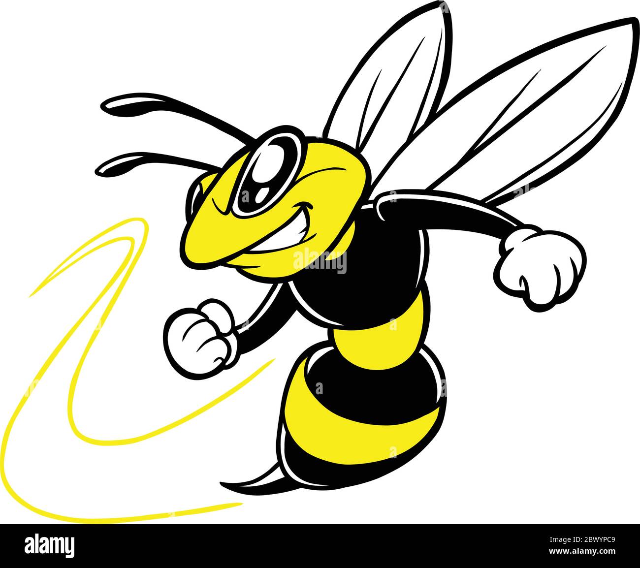 Yellow jacket wasp sting Stock Vector Images - Alamy