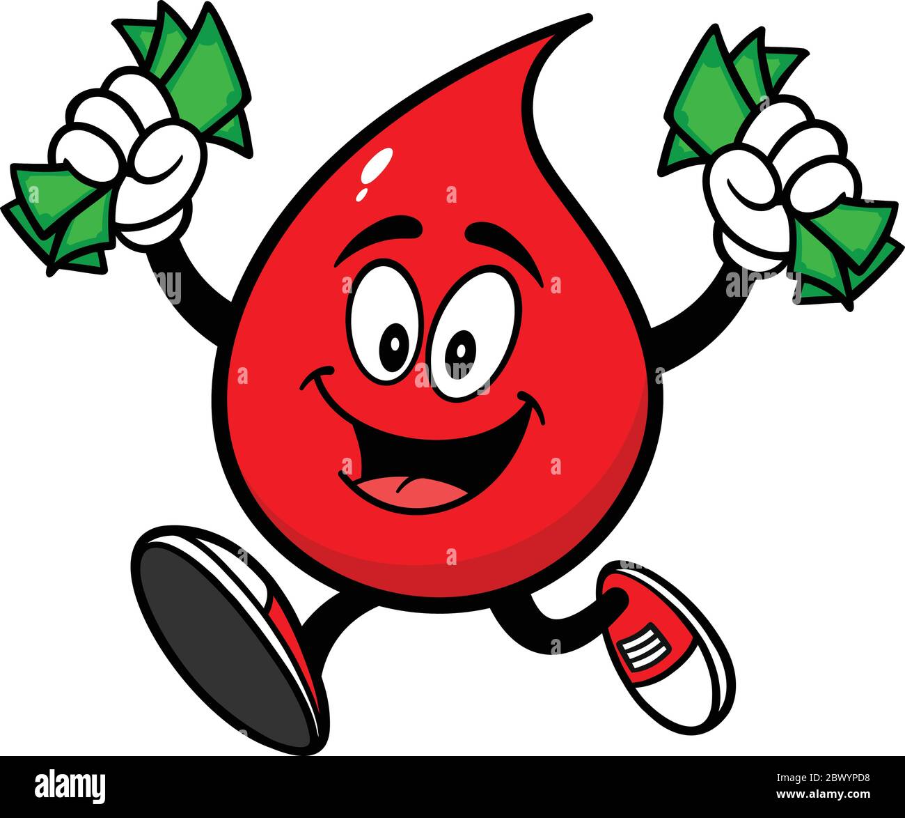 Blood Drop Cartoon Vector