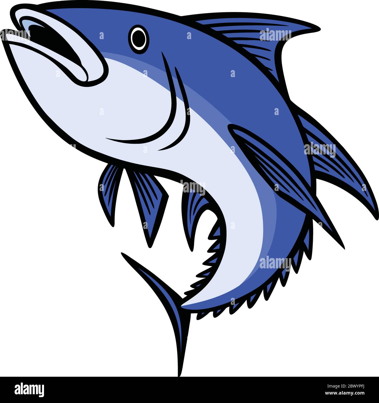 Blue Fin Tuna Icon- An Illustration of a Blue Fin Tuna Icon Stock ...