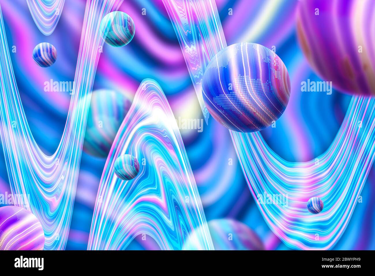 3d Wallpaper Colorful Planets