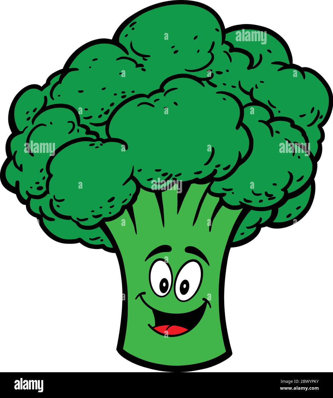 Broccoli Mascot - A cartoon illustration of a Broccoli Mascot Stock ...