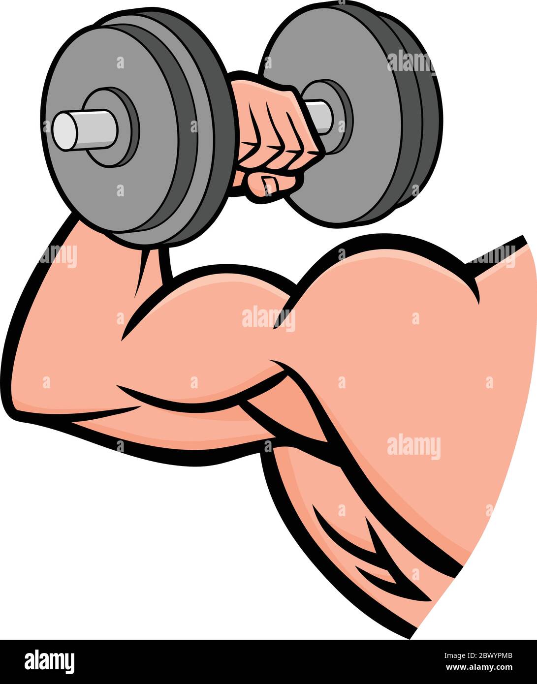 Bodybuilding- An Illustration of Bodybuilding Stock Vector Image & Art ...