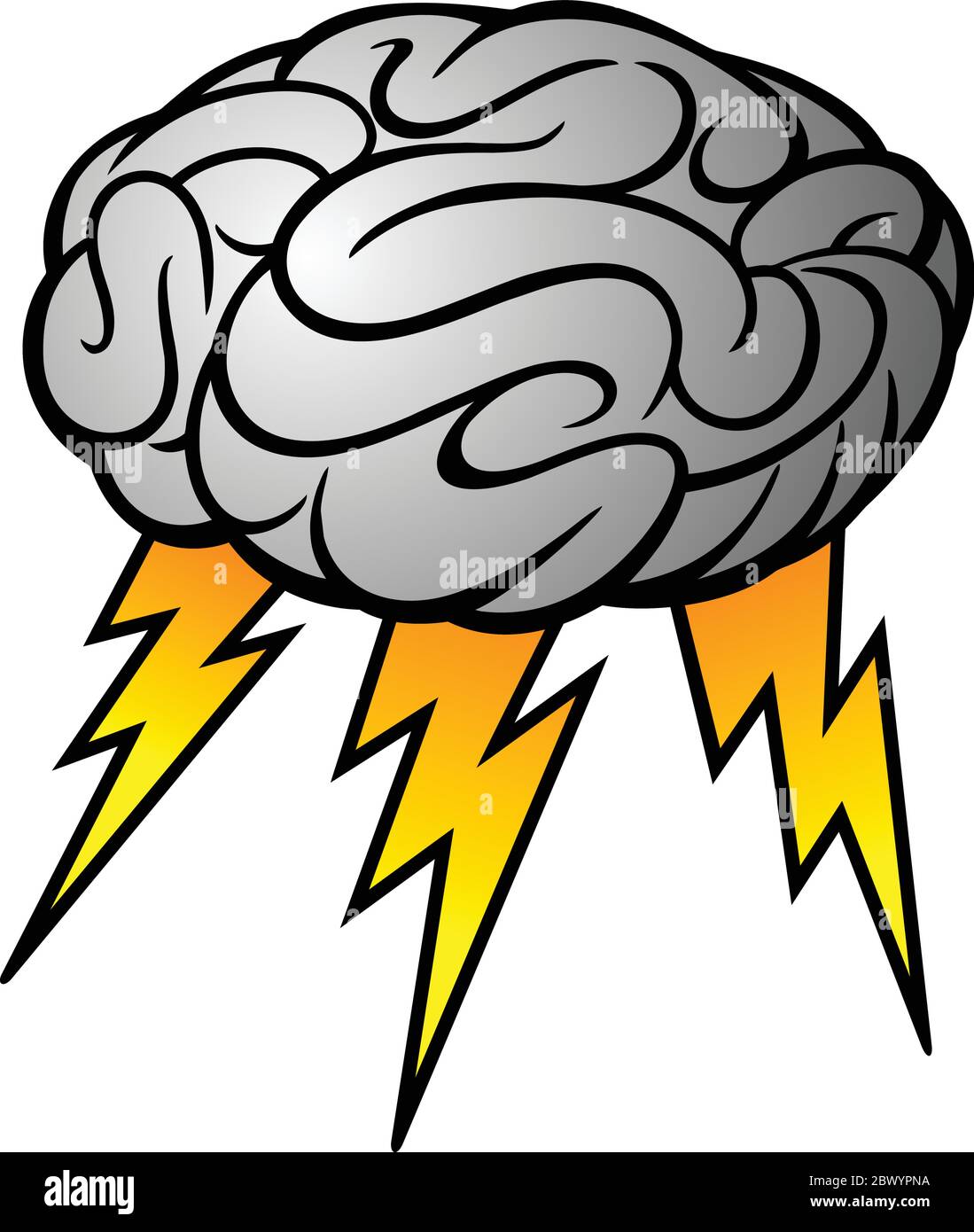 Brain Storm- An Illustration of a Brain Storm Stock Vector Image & Art ...