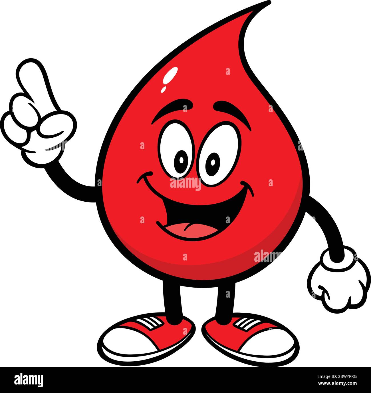 Blood Drop Mascot Talking - A cartoon illustration of a Blood Drop ...