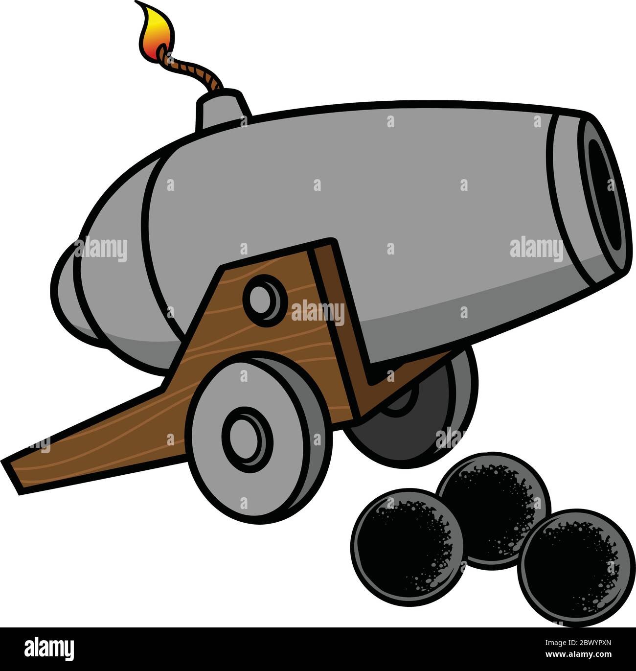Cannon- An Illustration of a Cannon Stock Vector Image & Art - Alamy