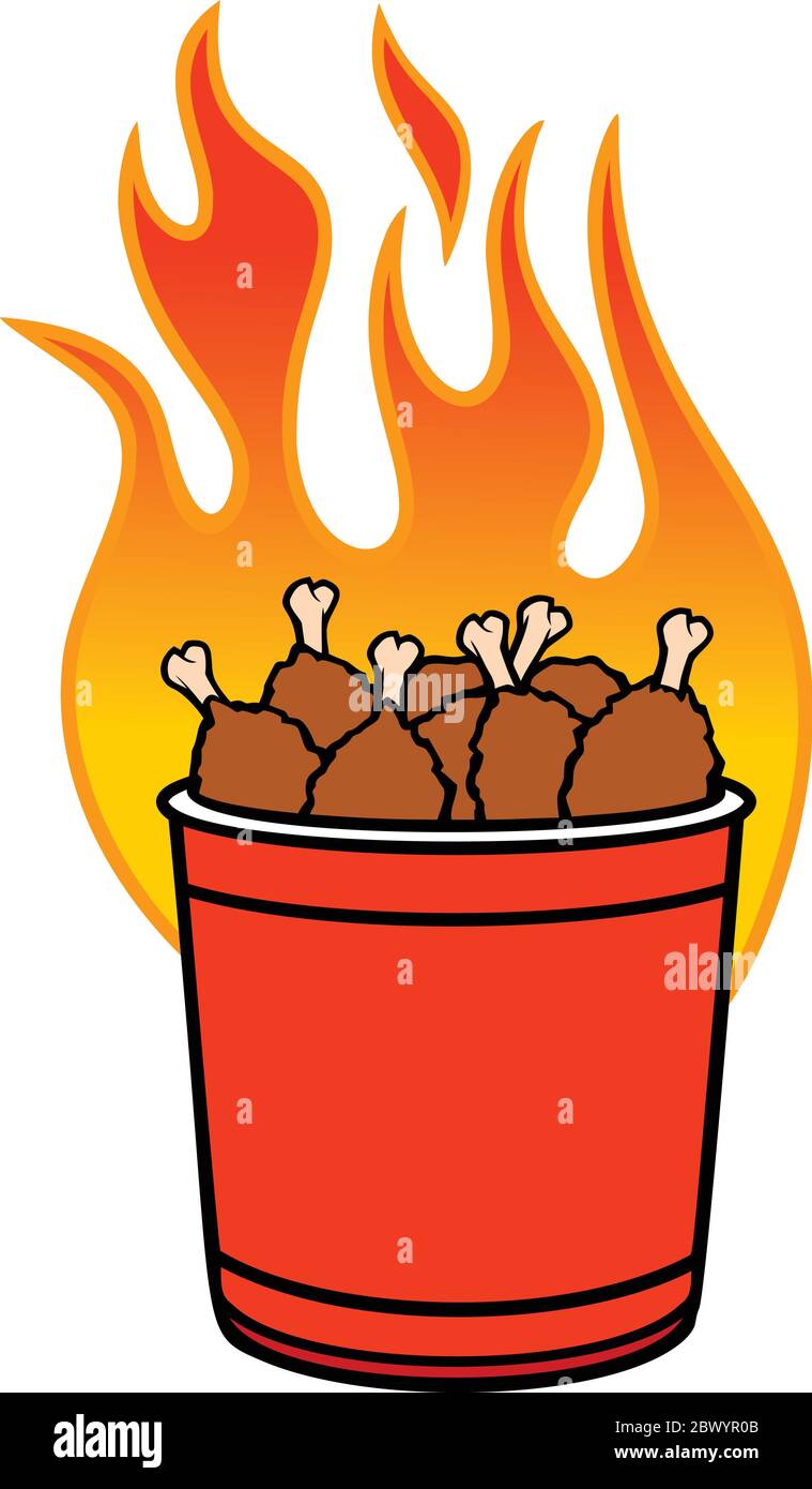 Spicy hot wings Stock Vector Images - Alamy
