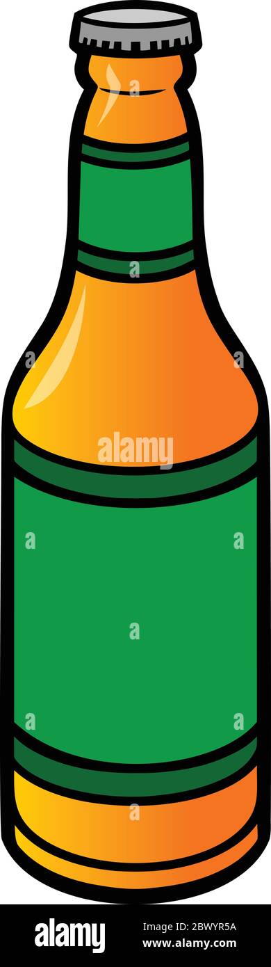 Cartoon beer bottle hi-res stock photography and images - Alamy