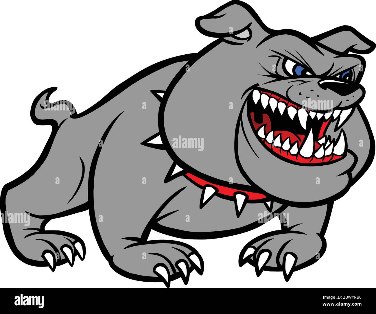 Bulldog Classic Icon- A Cartoon Illustration of a Bulldog Icon Stock ...