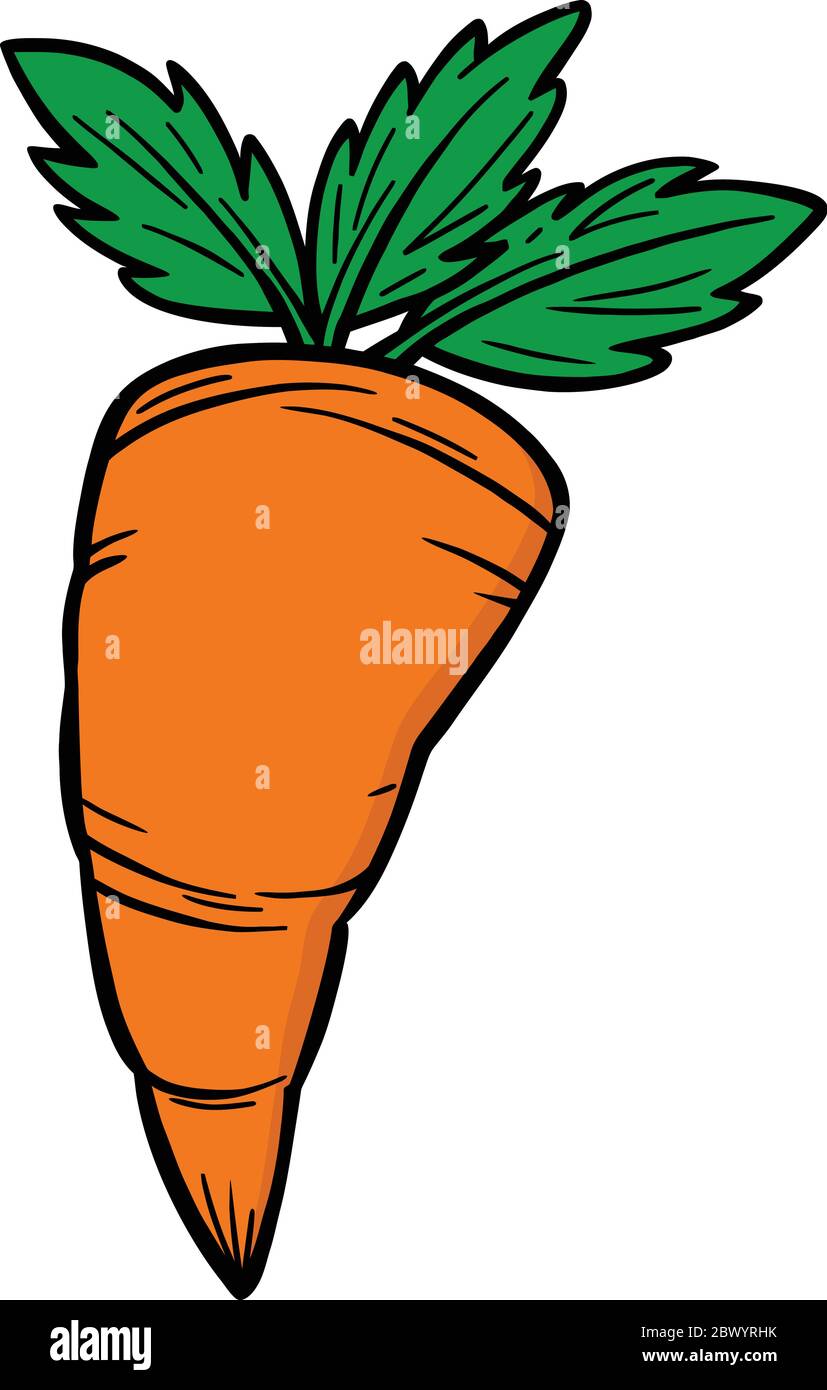 Carrot Symbol- An Illustration of a Carrot Symbol Stock Vector Image ...