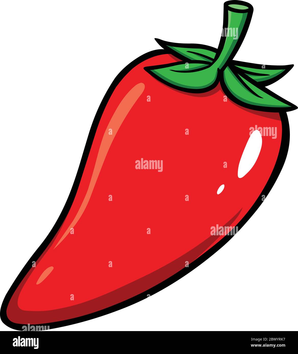Chili Pepper- An Illustration of a Chili Pepper Stock Vector Image ...