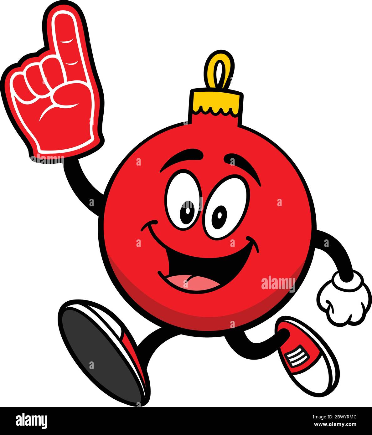 Christmas bauble in hand Stock Vector Images - Alamy