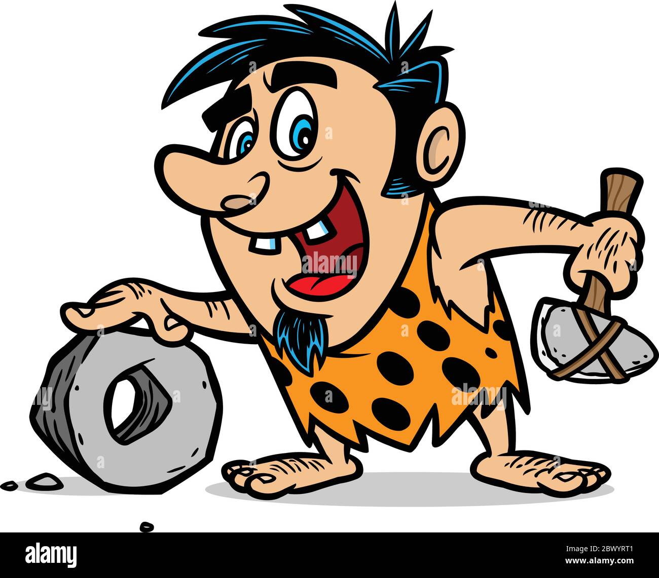 Caveman- A Cartoon Illustration of a Caveman Stock Vector Image & Art ...