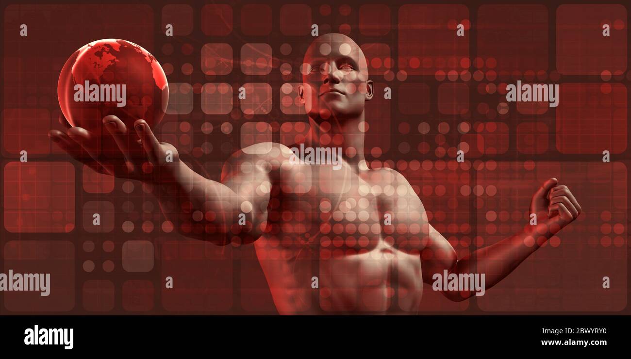 World in Crisis as a Worldwide Emergency Red Management Stock Photo - Alamy