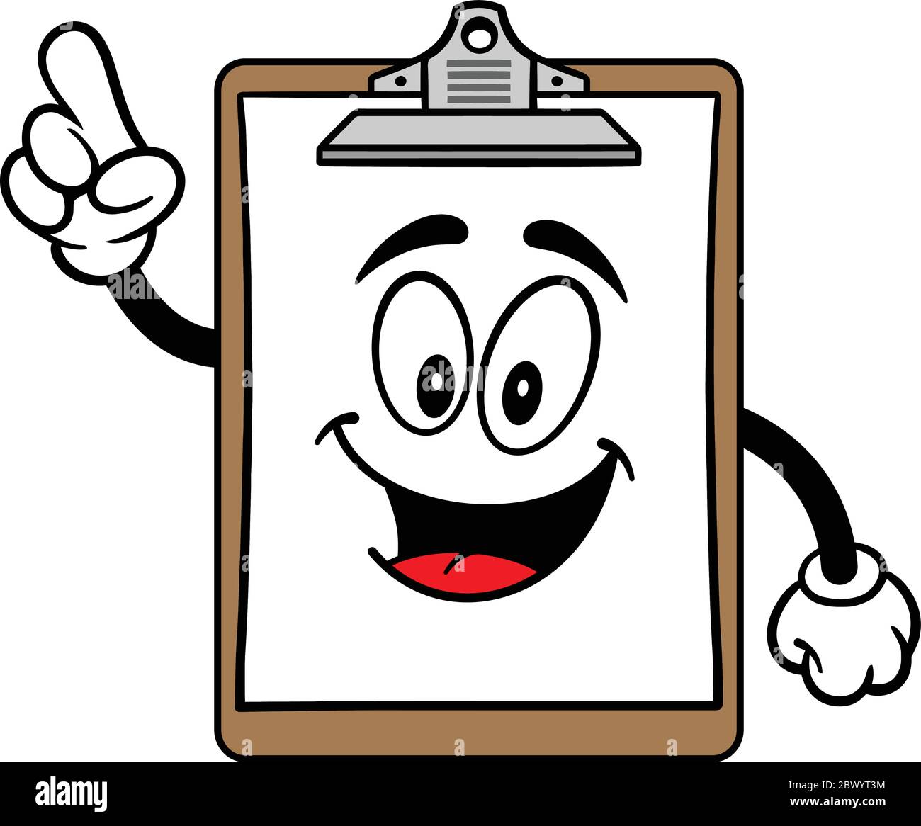 Clipboard Mascot Talking- A Cartoon Illustration of a Clipboard Mascot ...