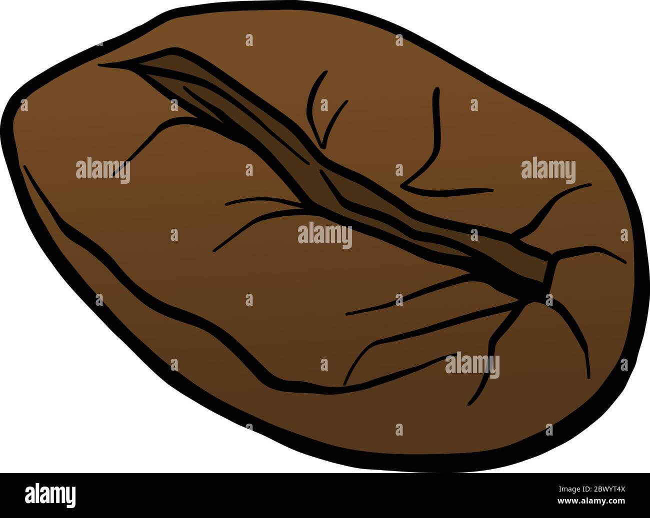 Coffee Bean - A cartoon illustration of a Coffee Bean Stock Vector ...