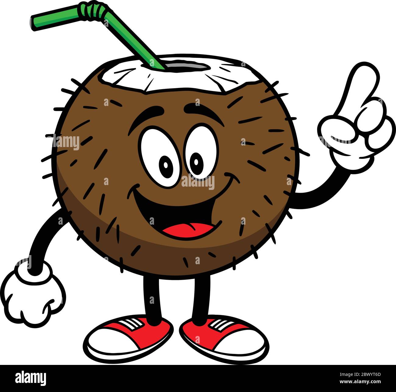 Coconut Drink Cartoon