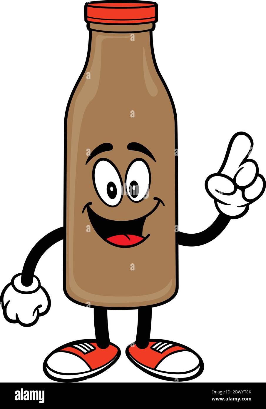 Chocolate Milk Mascot Talking - A cartoon illustration of a Chocolate ...