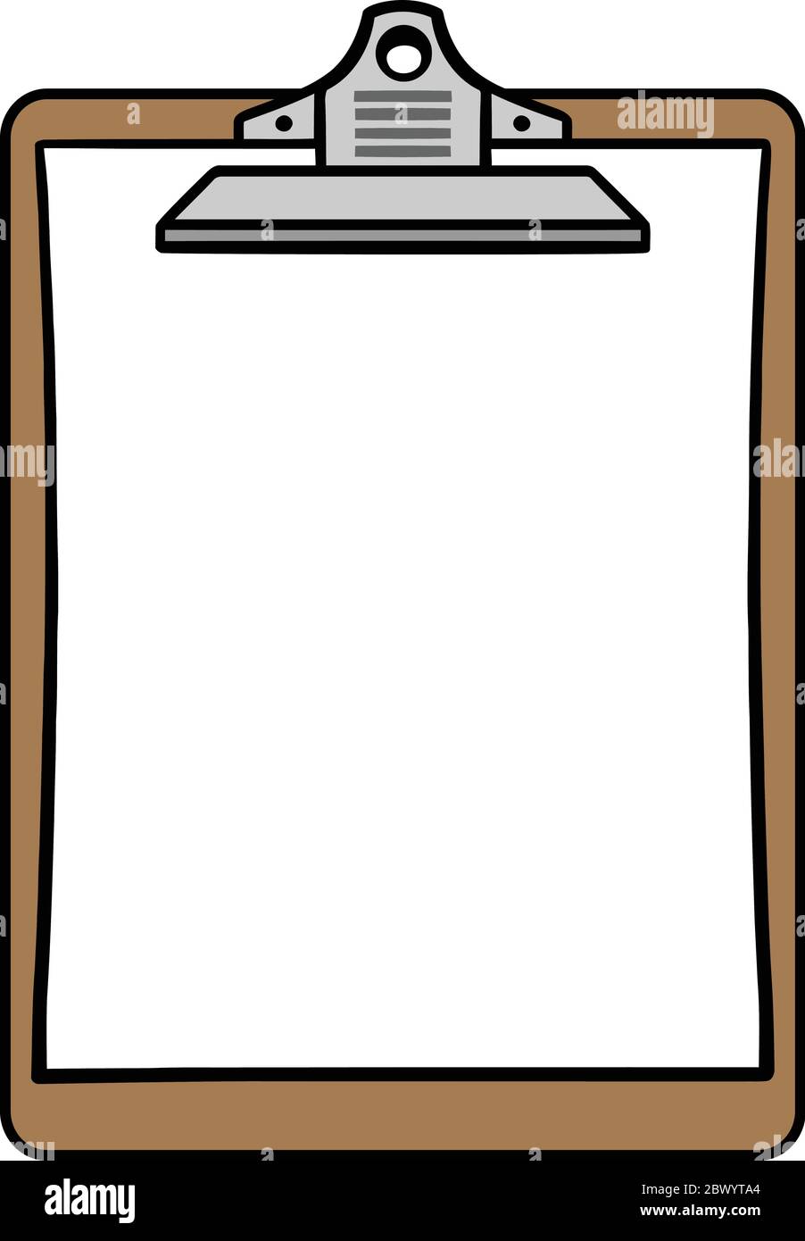 Clipboard Symbol- An Illustration of a Clipboard Symbol Stock Vector ...